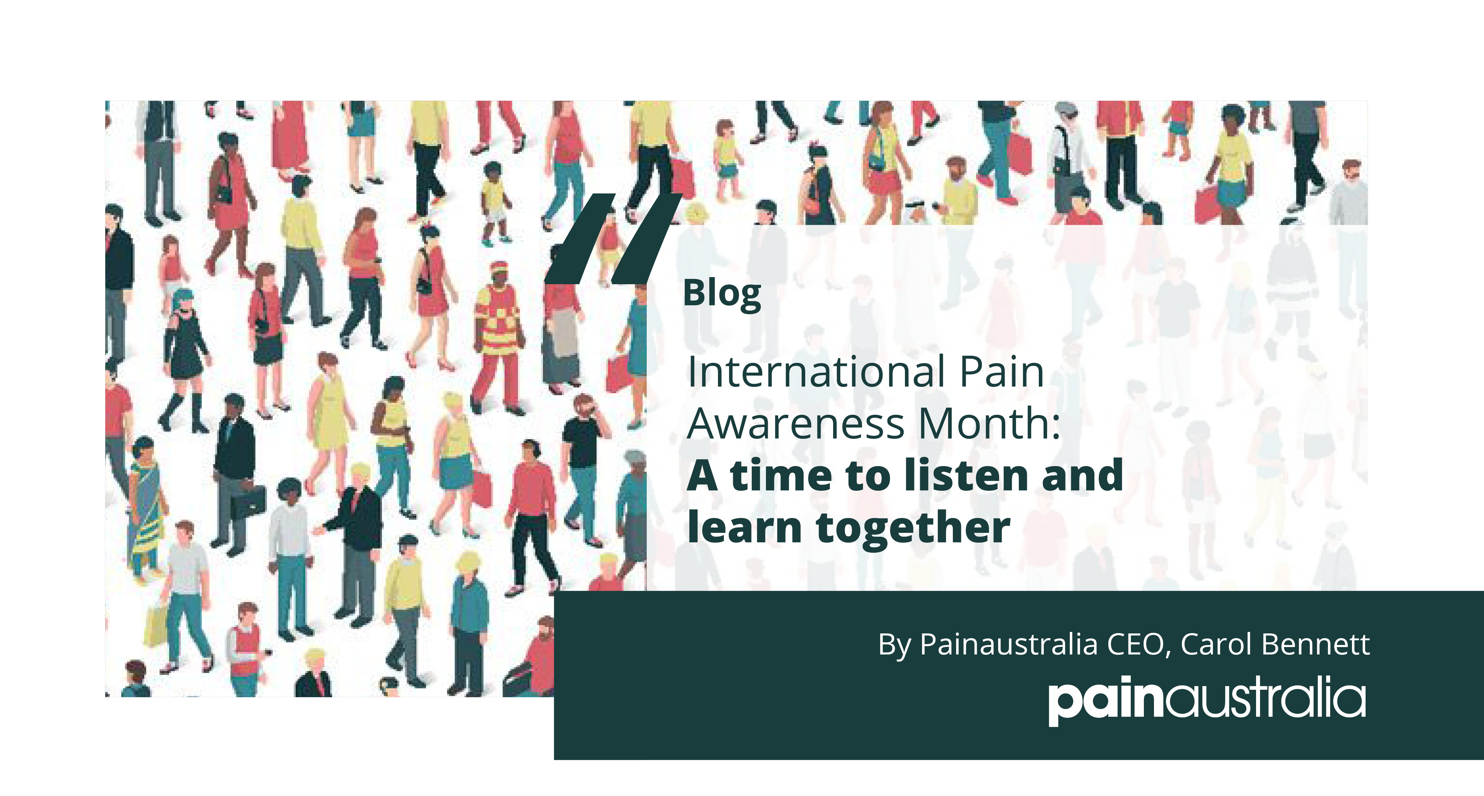International Pain Awareness Month: A time to listen and learn together ...